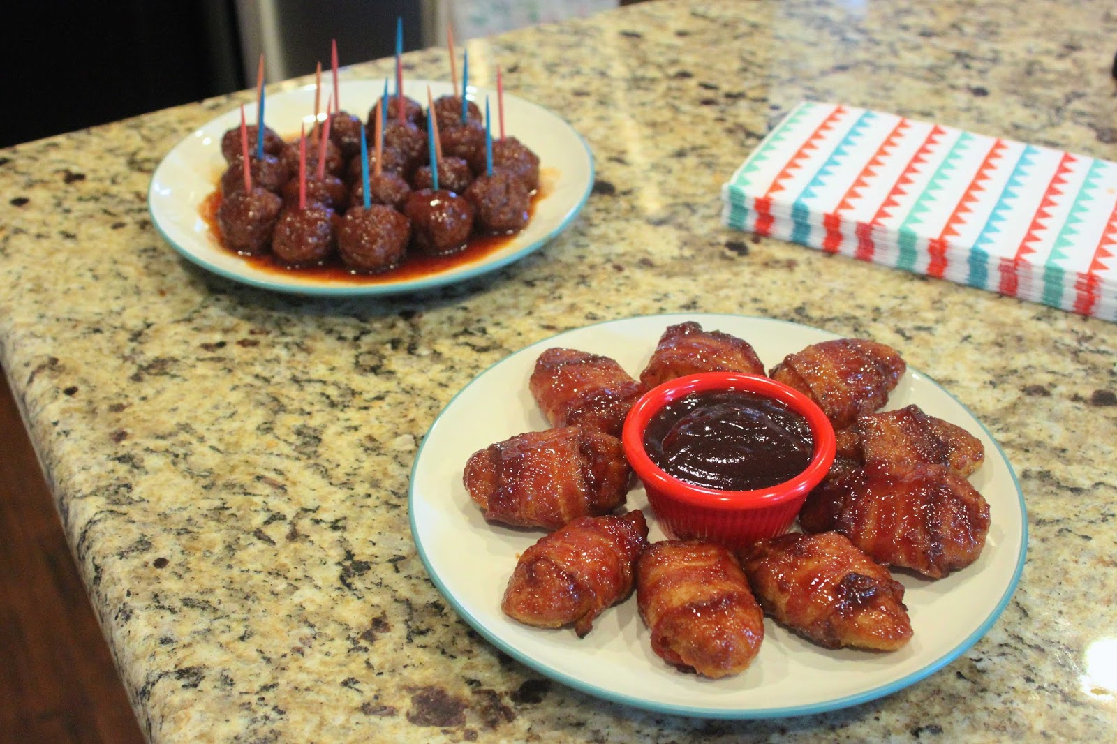 borrowed heaven: Party Starters: Jalapeño Bacon Barbecue Bites