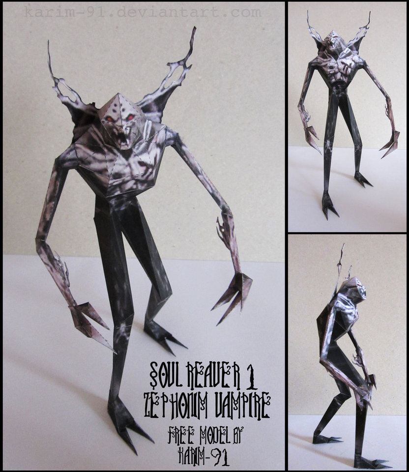 Legacy of Kain Zephonim Vampire Papercraft | Papercraft Paradise ...