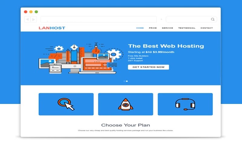 Loading Page Services Blogger Template - Template SayemTutorial