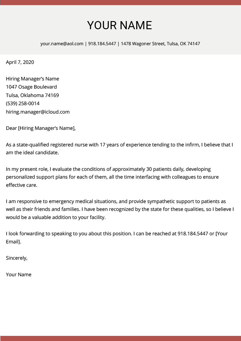 Simple Cover Letter Template For Job Application ~ Resume Letter