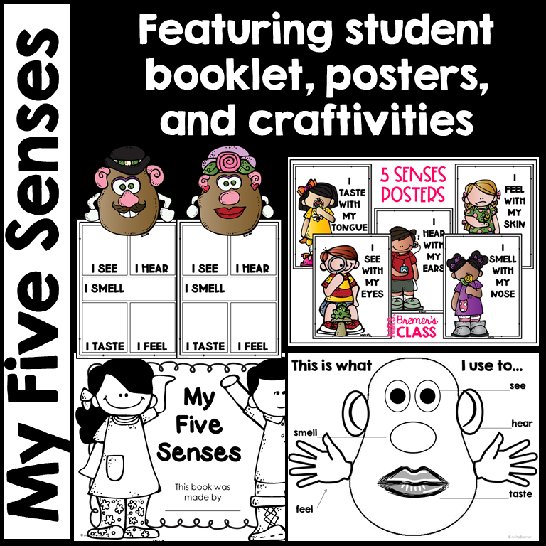 Five Senses Activities for Kindergarten {featuring Mr. Potato Head ...