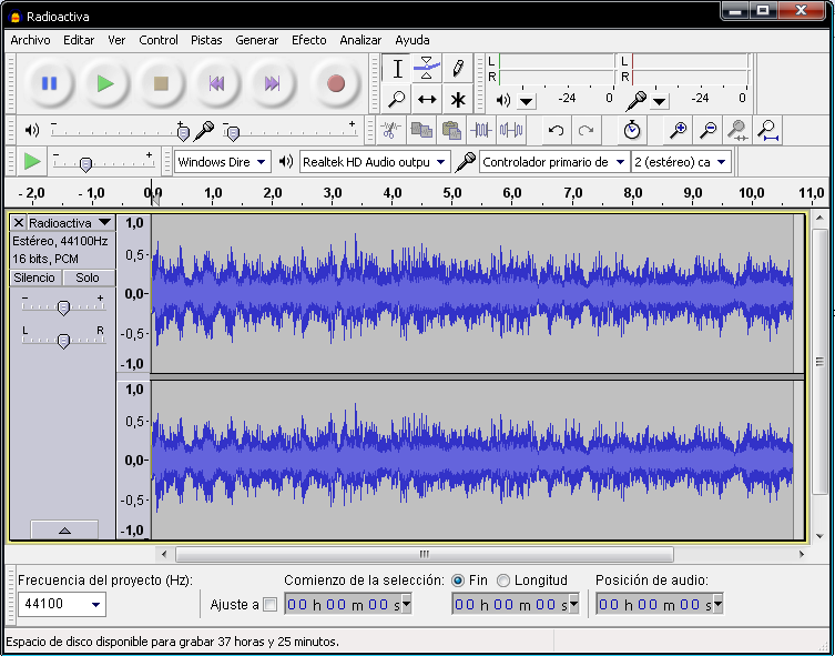 Tecno-Blog: SOFTWARE: Nueva versión de Audacity, editor de audio gratuito