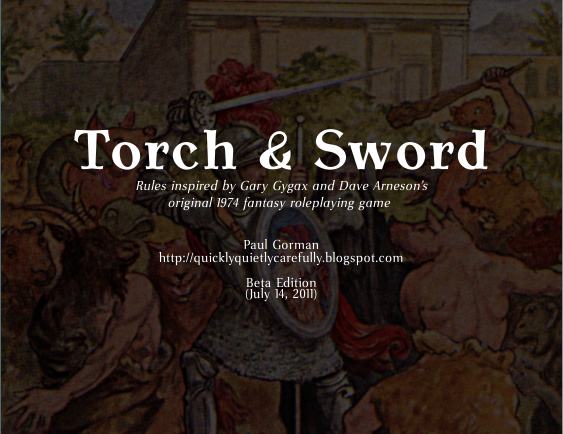 Quickly, Quietly, Carefully: Torch & Sword Beta 1