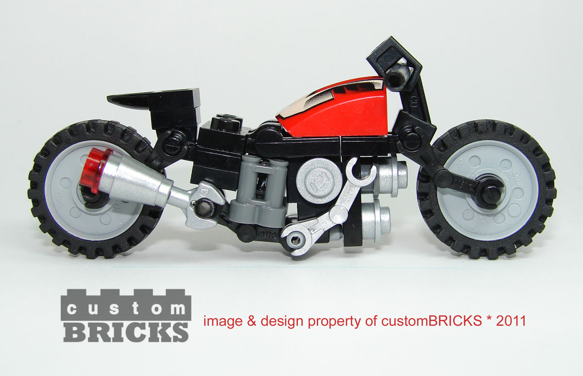 customBRICKS: Lego Motorcycle (Harley)