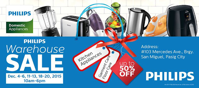 Manila Shopper: Philips Domestic Appliances Warehouse SALE: December 2015