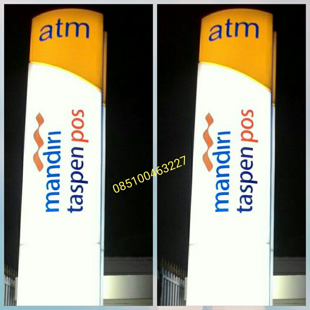 Jasa pembuatan Totem/Pylon Sign Bank Danamon,Totem Bank BRI,Totem Bank ...