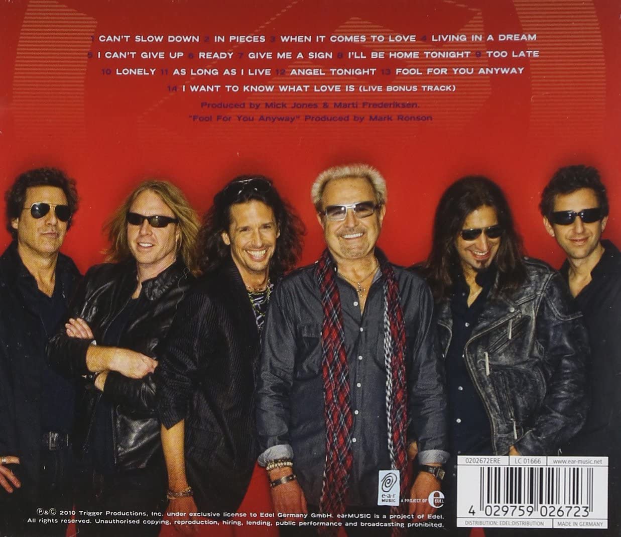 Classic Rock Covers Database: Foreigner - Can't Slow Down (2009)