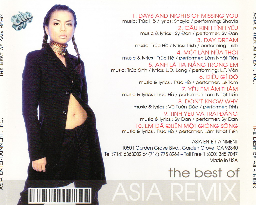 Asia CD 135 - Various Artists - The Best Of Asia Remix (1999) ~ Cover ...