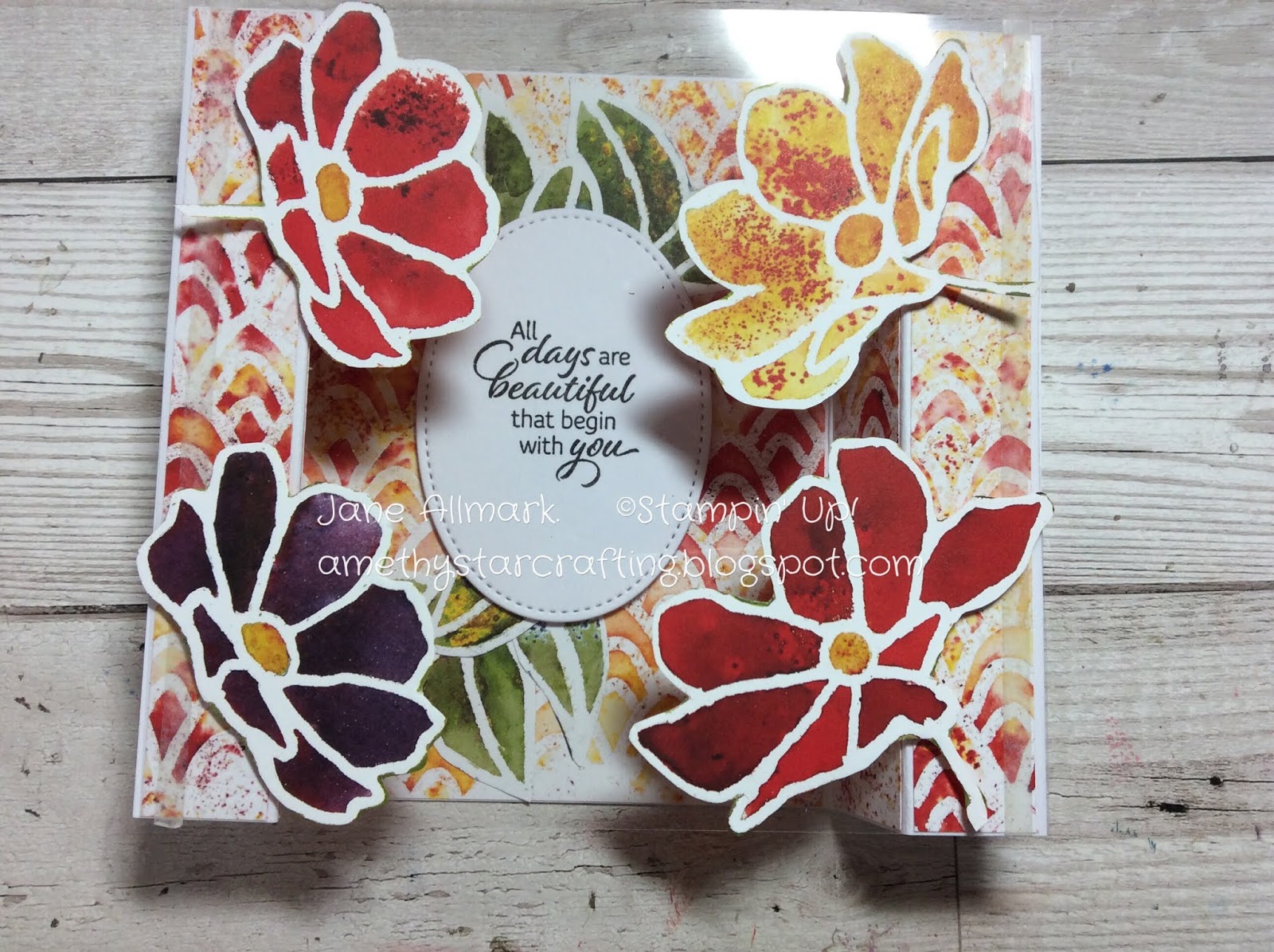 Crafting With Jane: How to make a simple 3D floating bridge card