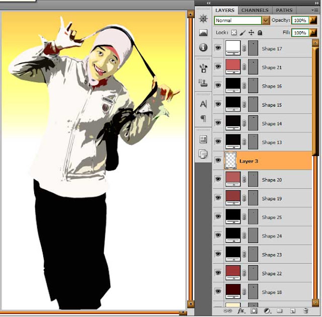 Love Design: Transform digital photos into a 2D vector with photoshop