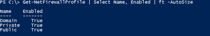 Powershell disable windows firewall - enlimfa