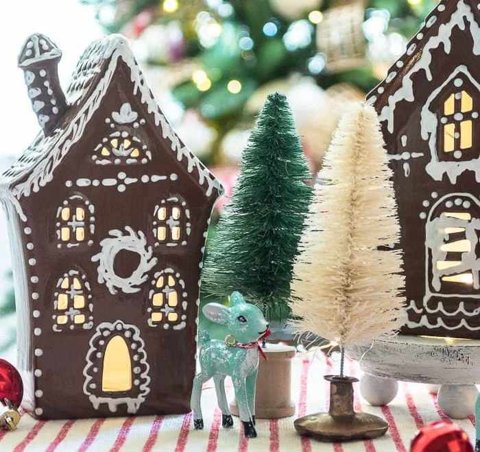 DIY Thrifty High Gloss Gingerbread Cottages - DIY Beautify - Creating ...