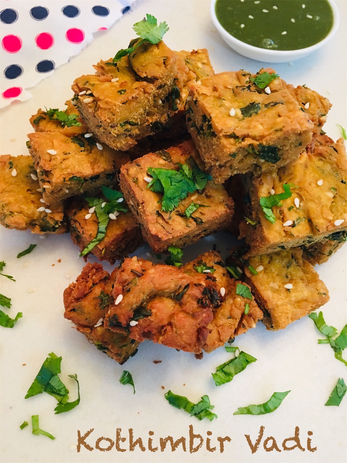 Maharashtra - Kothimbir Vadi - From Sushma's Kitchen