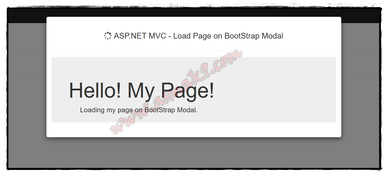 ASP.NET MVC - Load Page on BootStrap Modal - Asma's Blog ASP.NET MVC - Load Page on BootStrap Modal - Asma's Blog