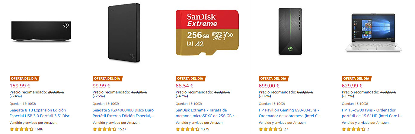 ¡Ofertas 21/10 Amazon! Cinco "Ofertas del Día", dos "Ofertas Flash" y ...