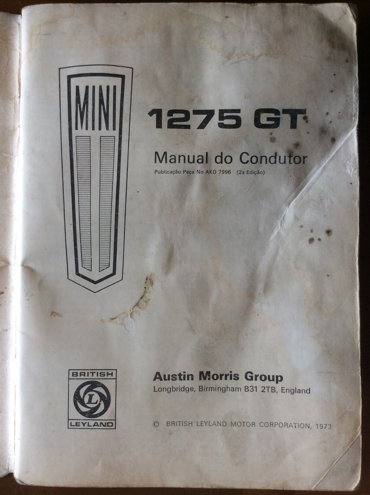 David's Classic Minis: 1973 Austin Mini 1275 GT