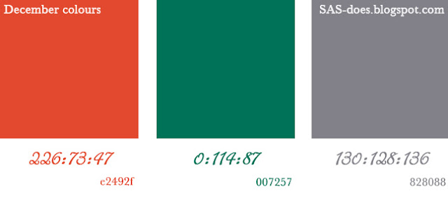 DECEMBER PALETTE | SAS does ...: DECEMBER PALETTE
