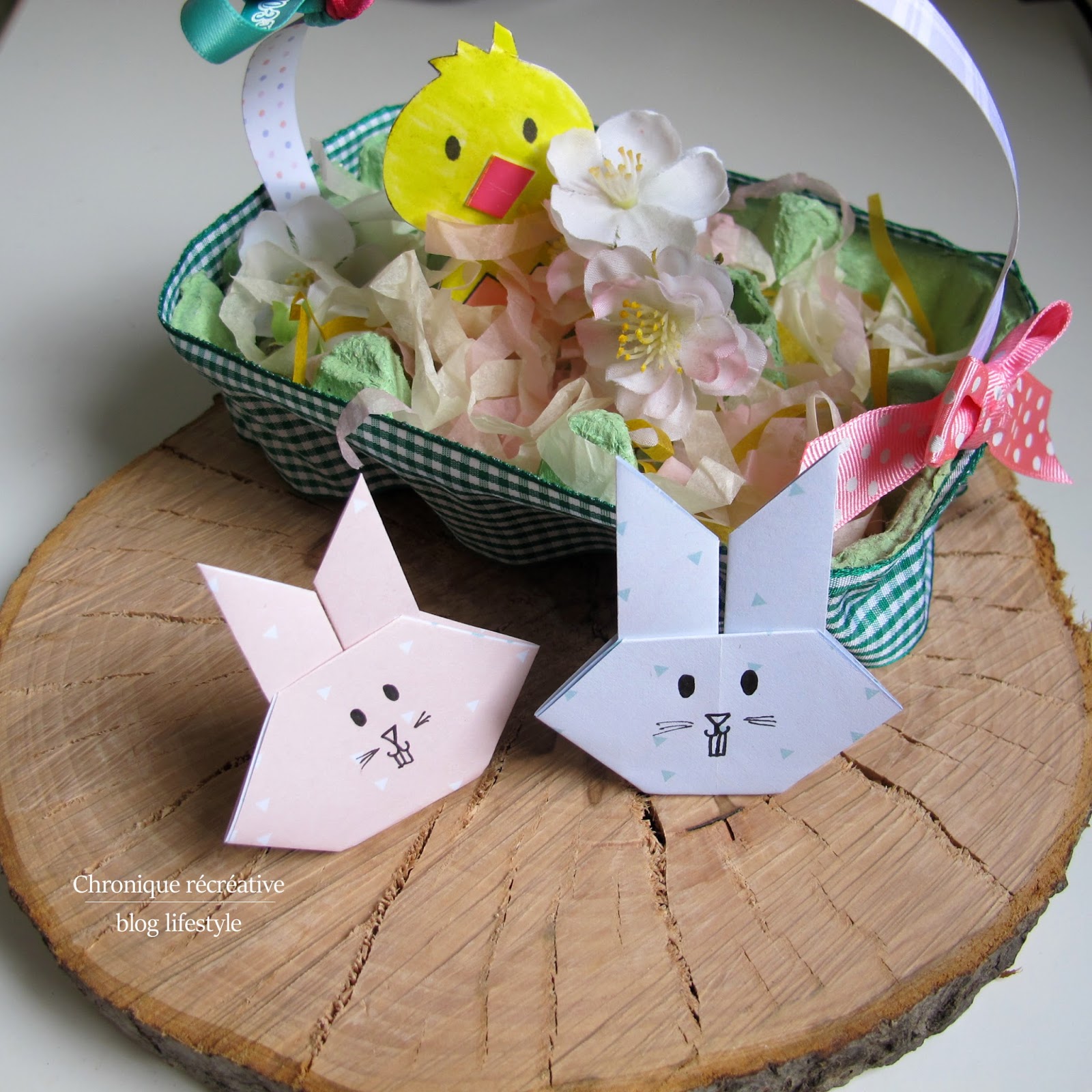 Chronique Récréative: TUTO LAPIN ORIGAMI DE PAQUES