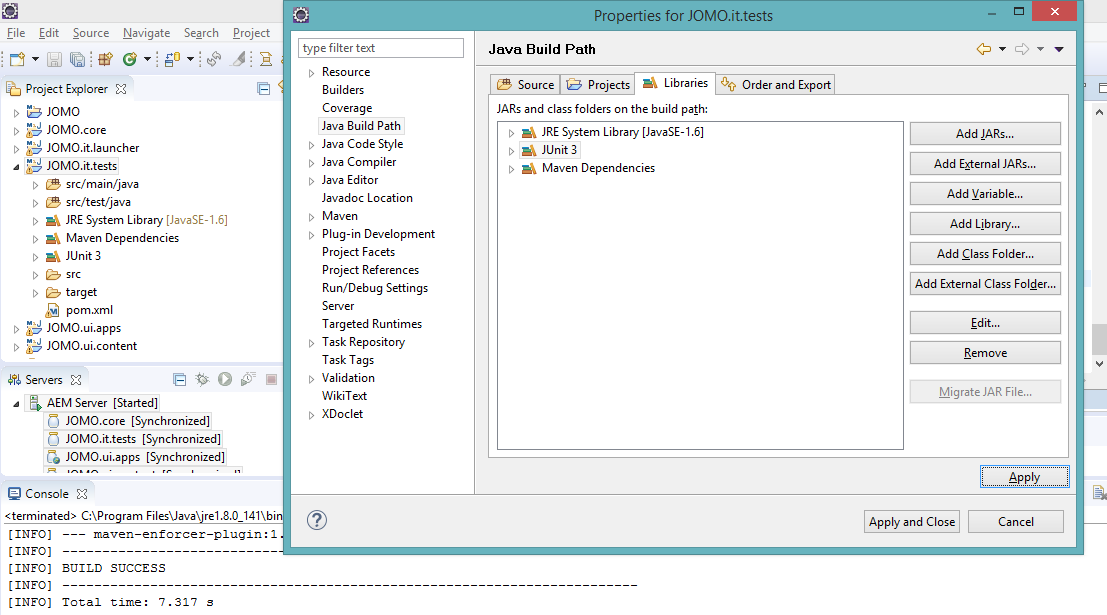 AEM/CQ5 : Configuration of AEM Plugin for Eclipse