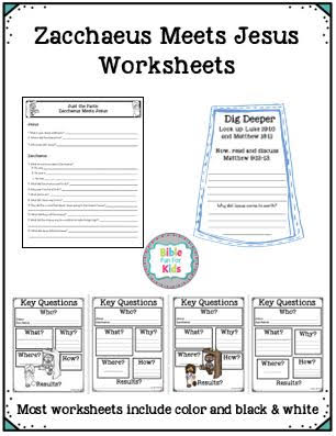 Zacchaeus Meets Jesus | Bible Fun For Kids