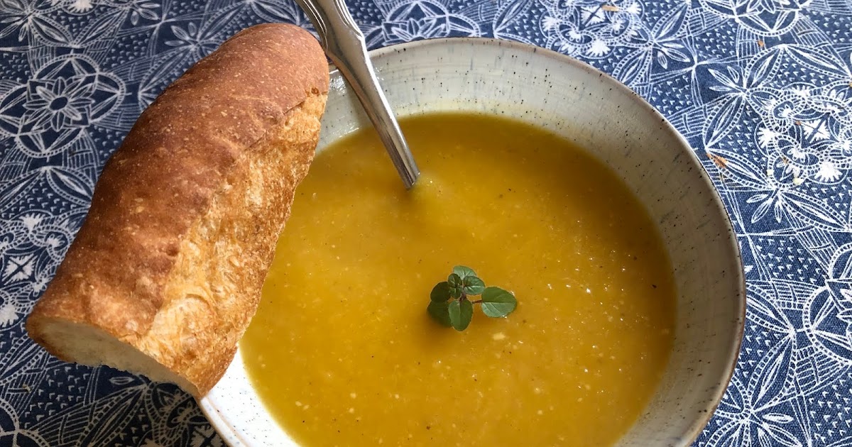Potage à la courge et aux poires