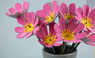 Bellas Flores recicladas ~ Solountip.com