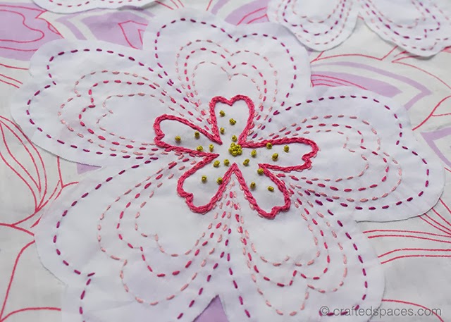 Crafted Spaces: Making a Hand Embroidery Appliqué - Part 2