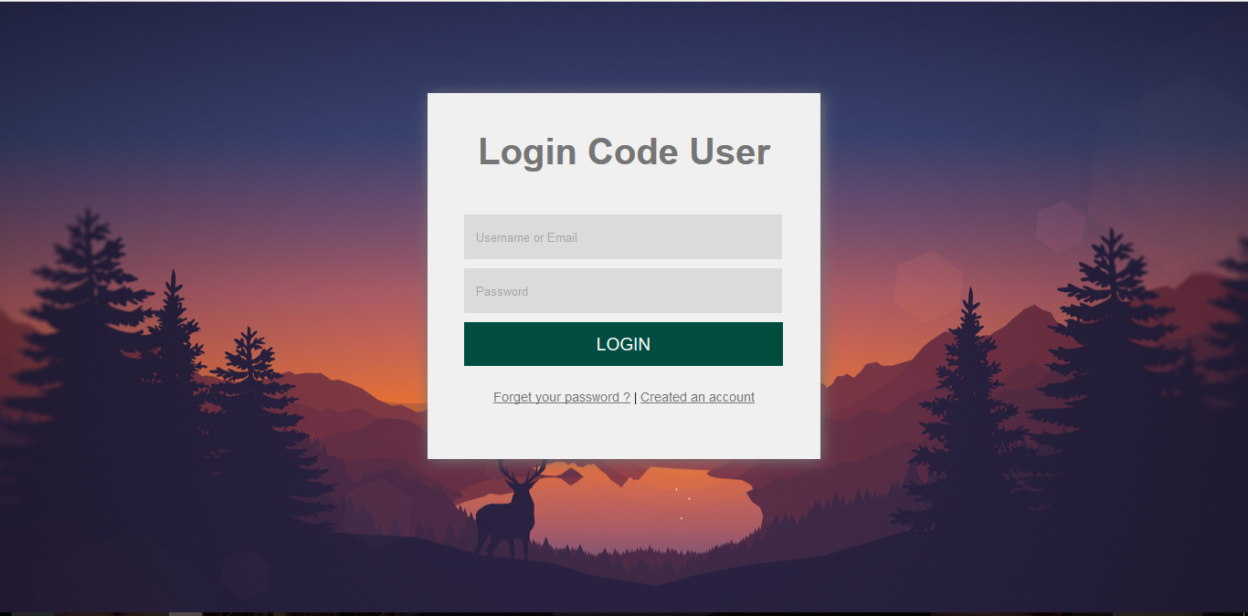 Membuat Template Login HTML dan CSS ( Responsive ) - Code User