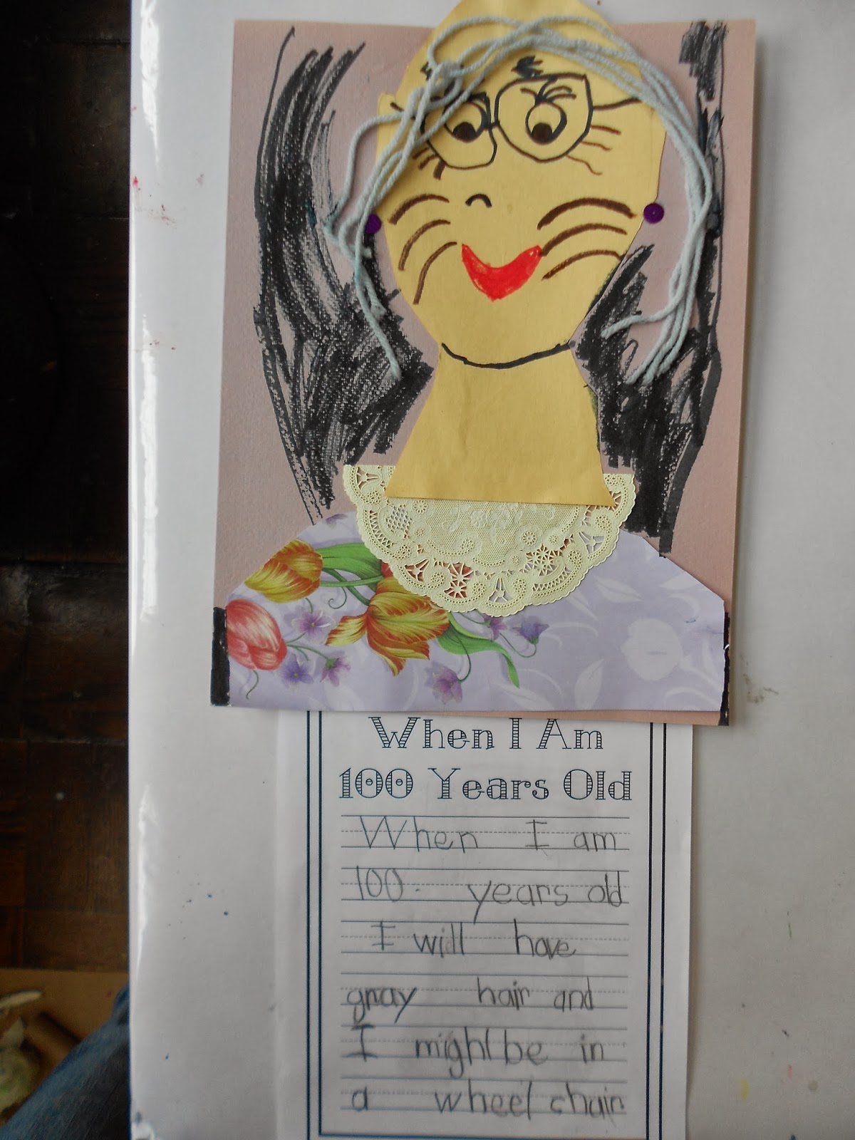 Learn, Explore, Create: Kindergarten 100 Year Old Self-Portraits