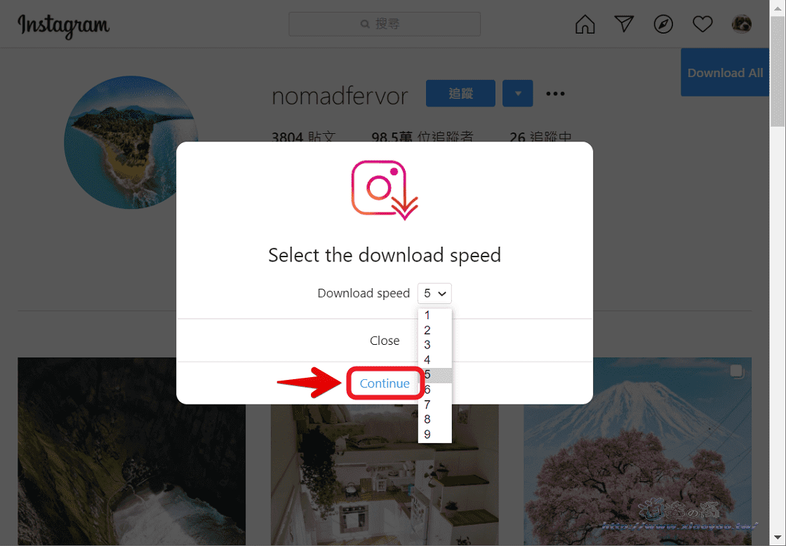 IG Downloader 電腦一鍵儲存 Instagram 照片/影片和限時動態(擴充功能)