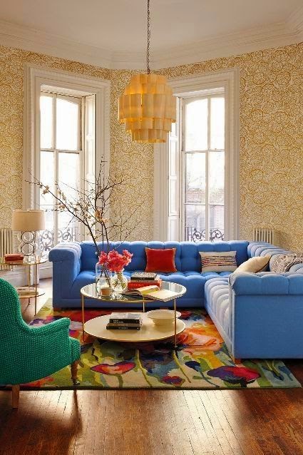 Eye For Design: Decorating With Bold Floral Rugs