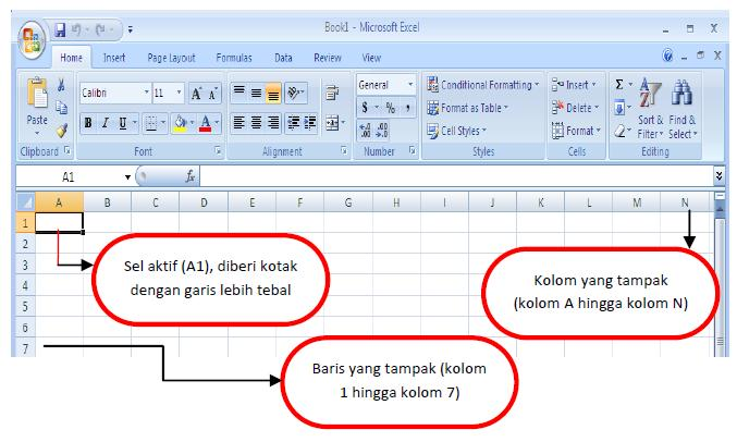 CARA MEMBUAT DOKUMEN BARU PADA MICROSOFT EXCEL 2007 | Berbagi Ilmu ...
