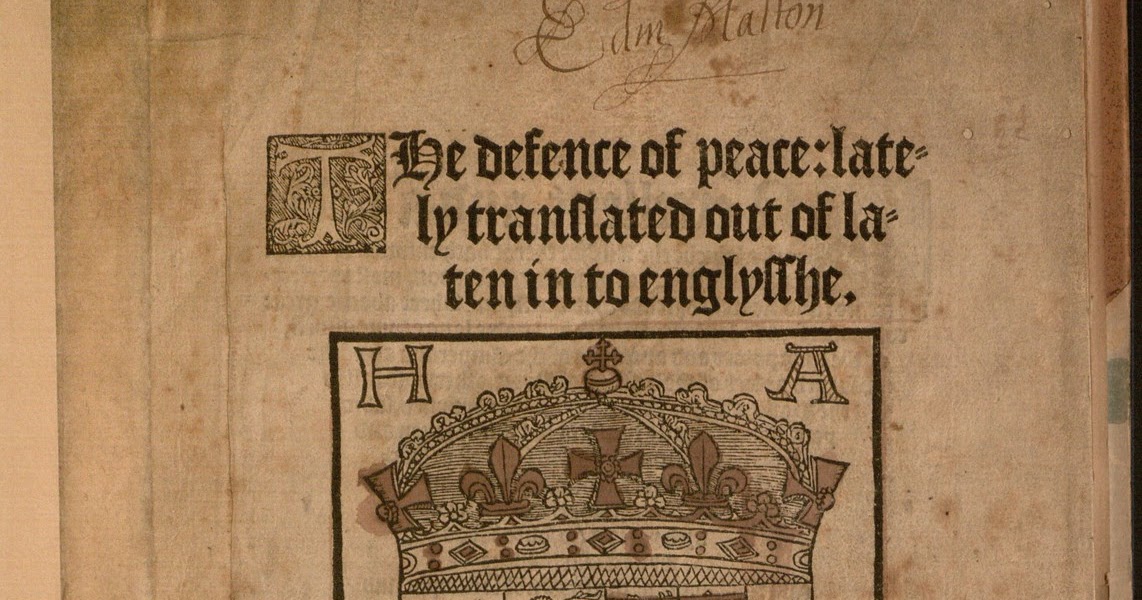 Filosofía Apuntes: Marsilio de Padua - Vida y obra (1275 - 1342)