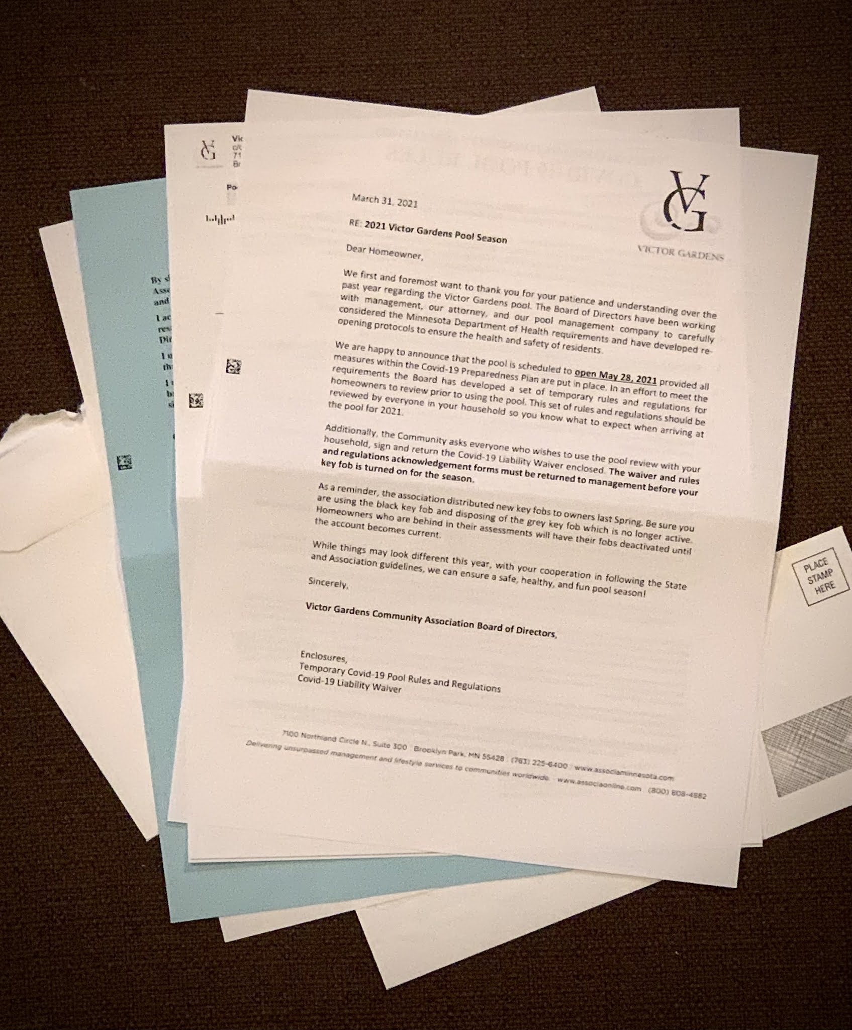 Victor Gardens News: Pool Opening - Important Info