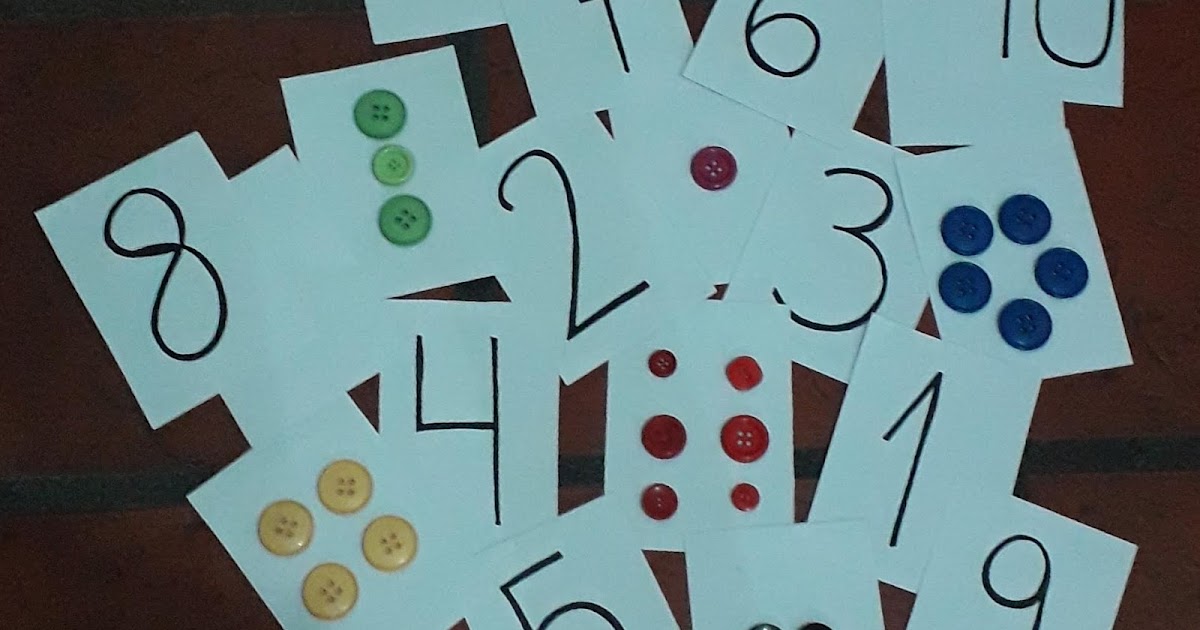 Tarjetas con números