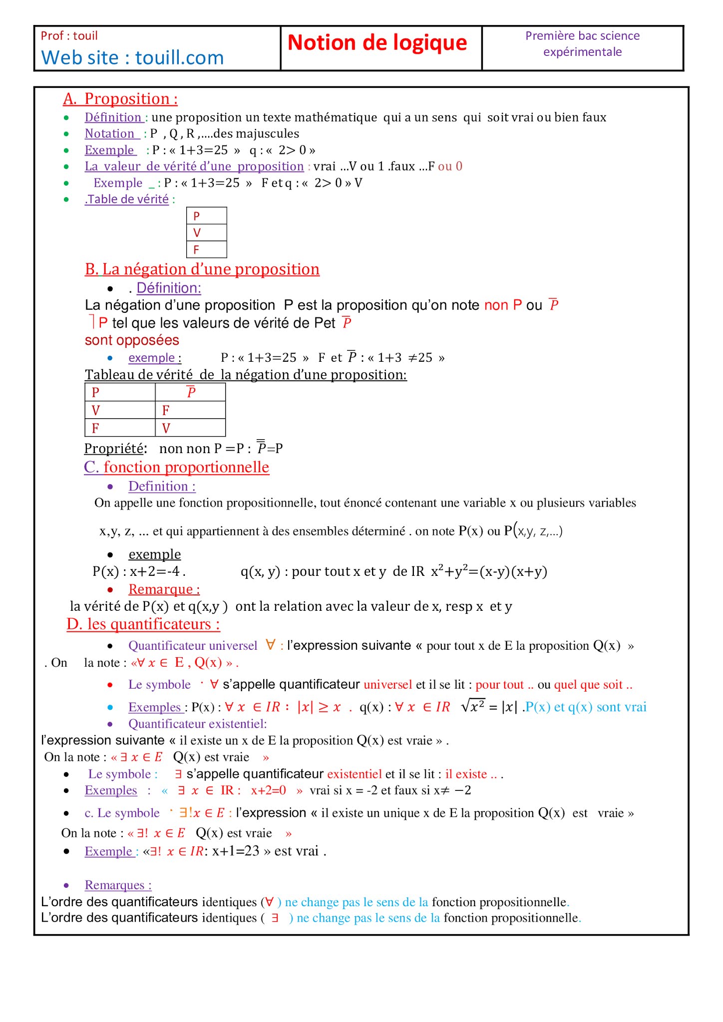 Touill Notion De Logique Mathematique Premiere Bac Science touill-notion-de-logique-mathematique-premiere-bac-science