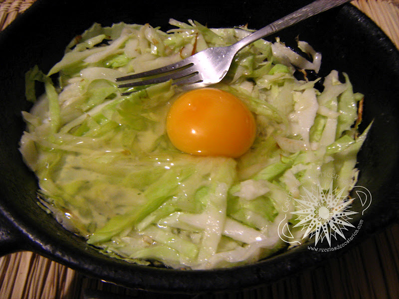 Cocina Costarricense: repollo con huevo