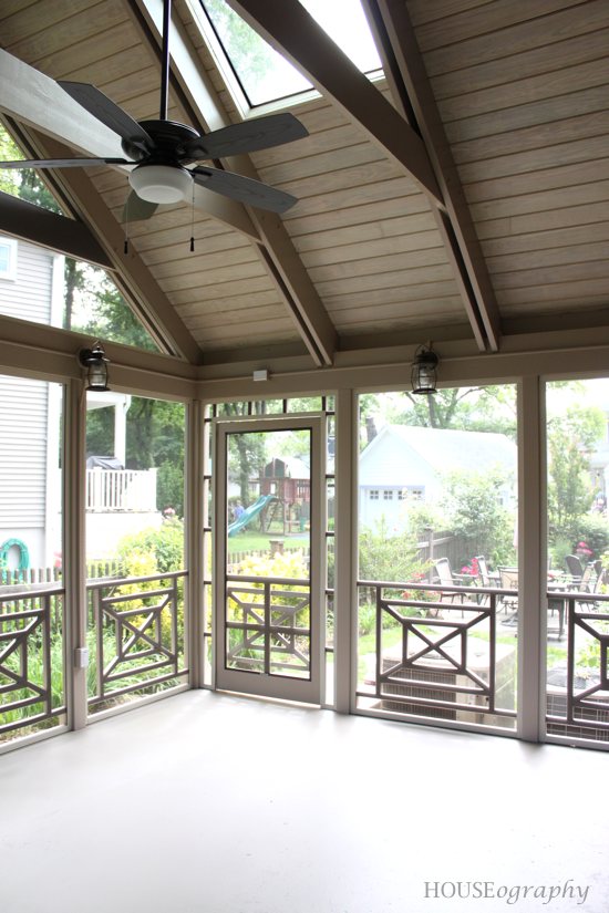 HOUSEography: Screen Porch: Construction Complete - Finally!