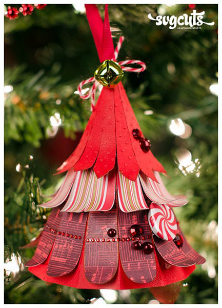 Paper Craft Creations: 3D Hanging Christmas Tree Ornament