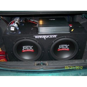 ## MTX Audio Terminator Series TNE212D 1200 Watt Dual 12" Sub Enclosure ...