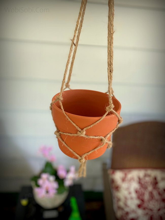 WobiSobi: DIY Easy Rope, Plant Hanger