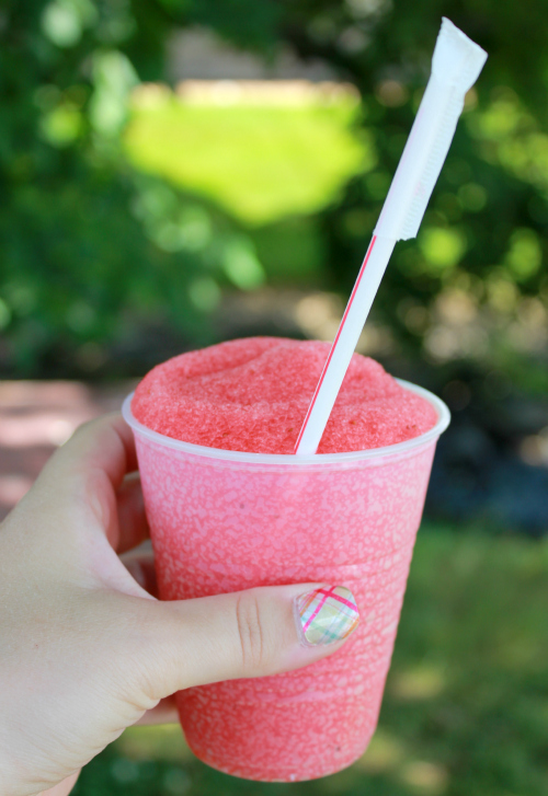 love, laurie: strawberry slushy