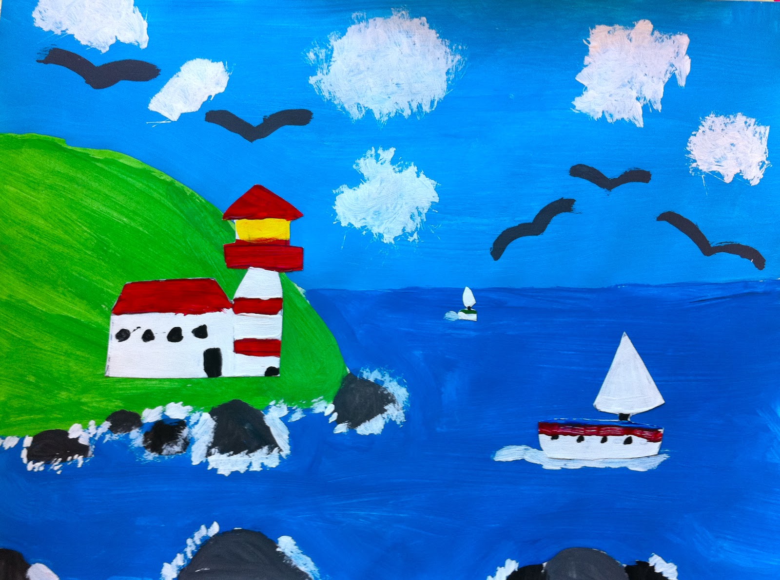 Expression of Imagination: Maud Lewis Inspired Folk Art by Grade 6