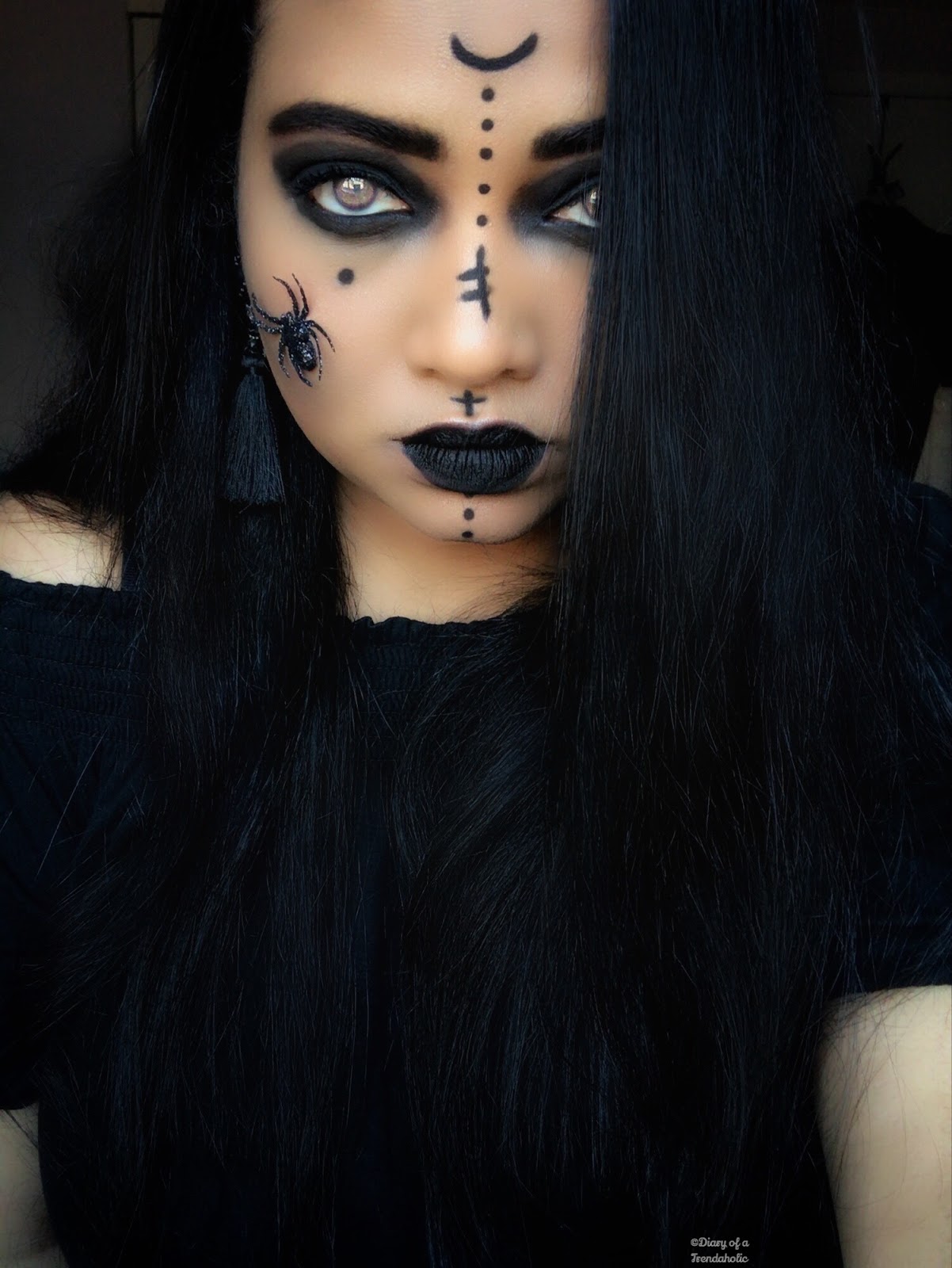 Diary of a Trendaholic : Evil Witch, Voodoo Priestess Halloween Makeup