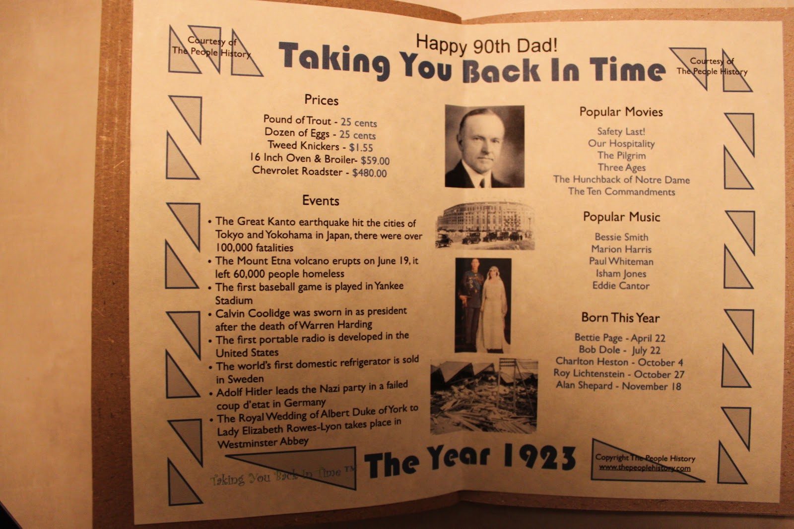 90th Birthday Party Program Template