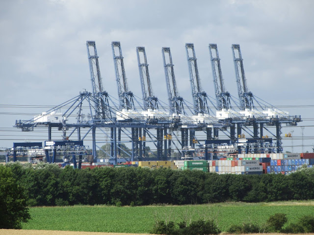 Trinity terminal crane heightening programme Felixstowe