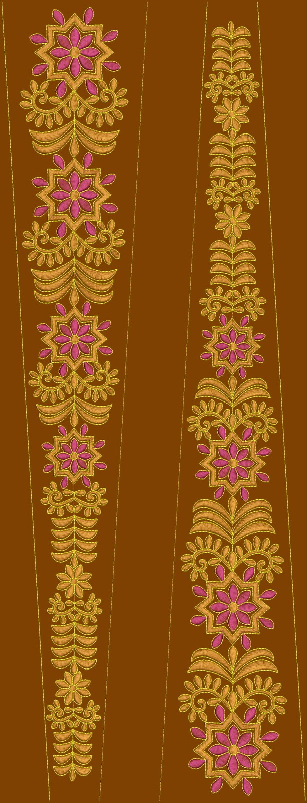 EmbDesignTube: Pakistani Embroidered Long Kali Designs By Arpit Singhvi