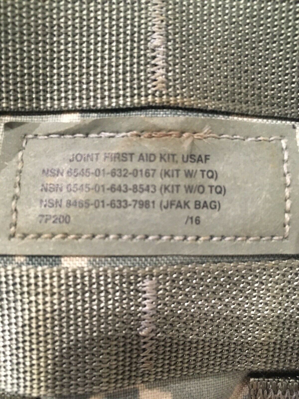 Webbingbabel: Air Force Joint First-Aid Kit JFAK Bag Tiger Stripe