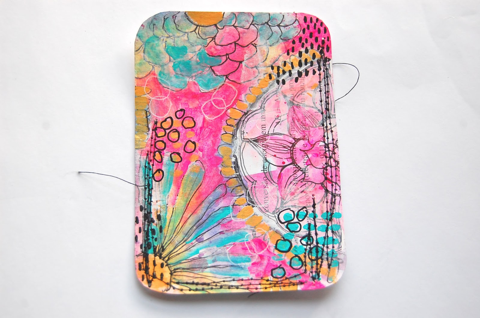 heART makes: Pocket Art Card and a little tag tutorial