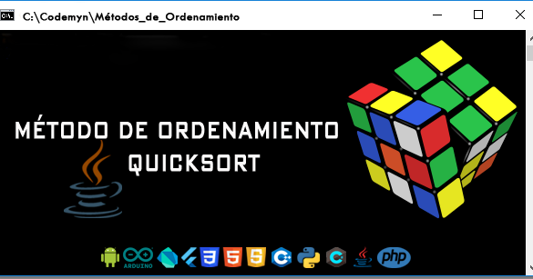 Método de ordenamiento QuickSort con funciones en java - CodeMyN